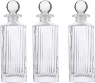 BESPORTBLE 3 Stück Duftflaschen aus Klarem Glas mit Breiter Öffnung zum Befüllen Ätherischer Öle Wiederverwendbare Aromaflaschen für Zuhause und Geschenkideen El