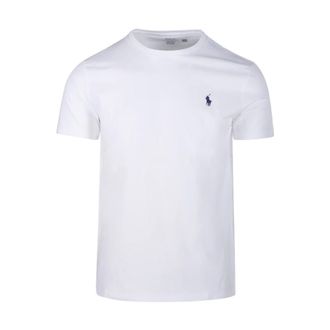 Ralph Lauren Homme, Tops, Blanc, Taille: 2XL T-Shirt &Agrave; Manches Courtes