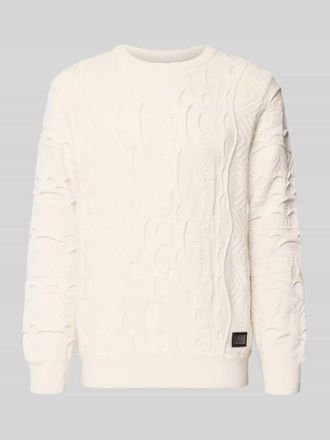 Carlo Colucci Regular Fit Strickpullover mit Strukturmuster