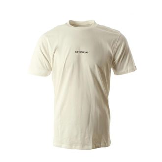 C.P. Company Centre Logo Tee - - Tops - Herren - Wei&szlig; - S