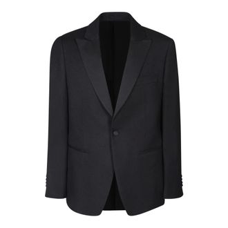 Lardini Homme, Costumes, Noir, Taille: M Wool Smoking Jacket