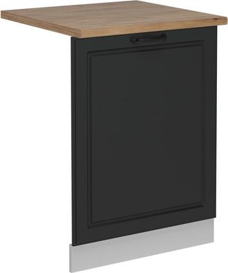 Vicco Geschirrspülblende R-Line, Anthrazit Landhaus, 60 cm, ap Eiche