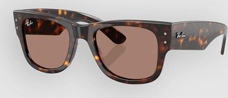 Ray-Ban Mega Wayfarer Havana Sonnenbrille light violet