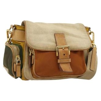 Prada Sac bandouli&egrave;re vintage doccasion - Femme - Pre-owned - Beige - Taille: ONE Size