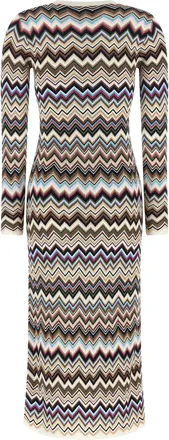 Missoni Womens Multicolor Viscose Midi Dress