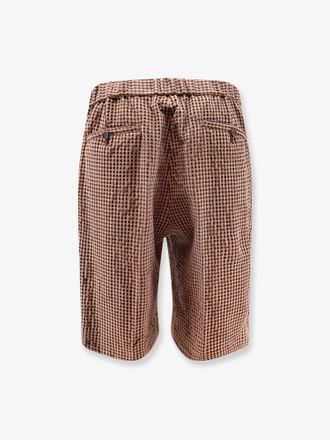 Hev&ograve; Mens Shorts Torre Lapillo Brown Polyester