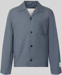 Calvin Klein Oversized Hemdjacke aus Baumwoll-Lyocell-Mix