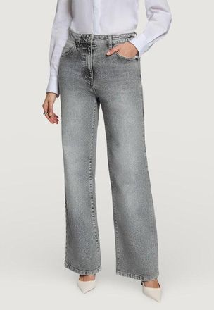 Morgan Jeans 261-PIGRIM Grau Wide Leg