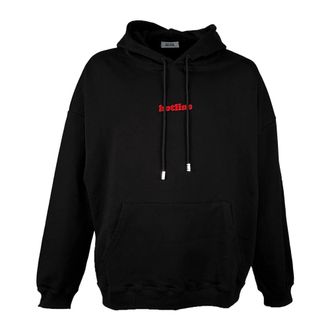 GCDS Hotline Embroidered Hoodie - - Sweatshirts & Hoodies - Herren - Schwarzk - L