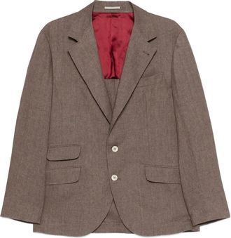 Brunello Cucinelli button jacket - Braun