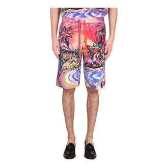 Dolce & Gabbana Homme, Shorts, Multicolore, Taille: M Stampa Hawaii Shorts