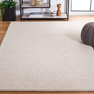 Safavieh Naturfaser Teppich für Wohnzimmer, Esszimmer, Schlafzimmer - Natural Fiber Collection, Kurzer Flor, Beige, 90 x 150 cm