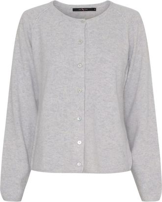 BTF-CPH 50067 Kaschmir & Merinowolle Cardigan - - Knitwear - Damen - Blau - S