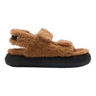 Moon Boot Shearling Sandalen - - Shoes - Damen - Braun - 38 EU