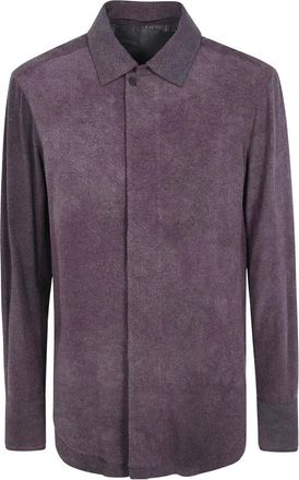 Ziggy Chen Chemise &agrave; Boutonnage Cach&eacute; - Homme - Chemises - Violet - Taille: M