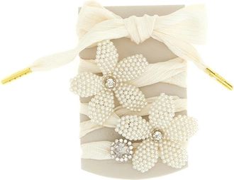 Golden Goose Femme, Accessoires, Blanc, Taille: ONE Size Skin Sparkling Laces