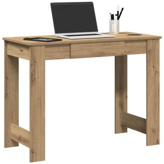 vidaXL Vidaxl - Bureau ch&ecirc;ne artisanal 100x45x75 cm bois ding&eacute;nierie