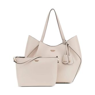 Guess Helltaupe Schultertasche Noelle Freundin - - Bags - Damen - Braun - ONE SIZE
