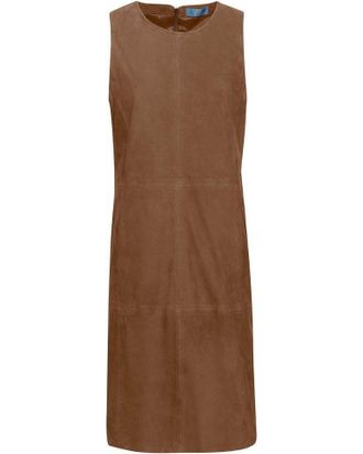 Brigitte von Sch&ouml;nfels Midikleid Kurzes Lederkleid