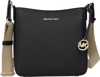 Michael Kors Femmes Sac bandouli&egrave;re Cuir Noir/Beige