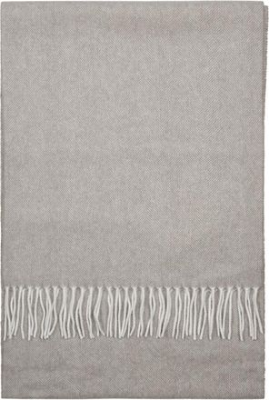 Tom Rusborg Schal aus Kaschmir mit Fischgrätmuster in