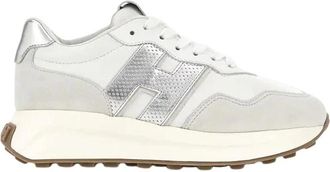 Hogan Femme, Chaussures, Blanc, Taille: 38 1/2 EU Allacciato H Punzonata