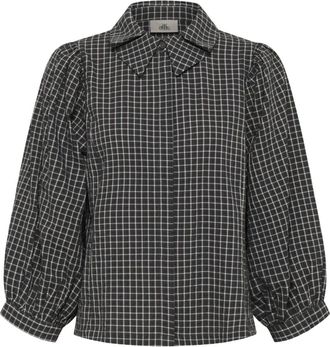 Karen by Simonsen Femme, Blouses et Chemises, Gris, Taille: 40 FR Checked Shirt