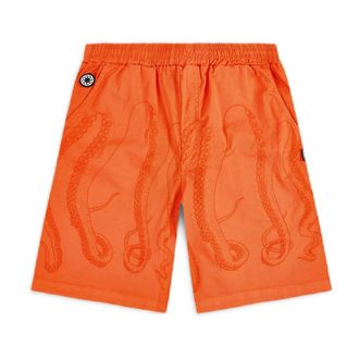 Octopus Shorts - - Shorts - Herren - Orange - XS