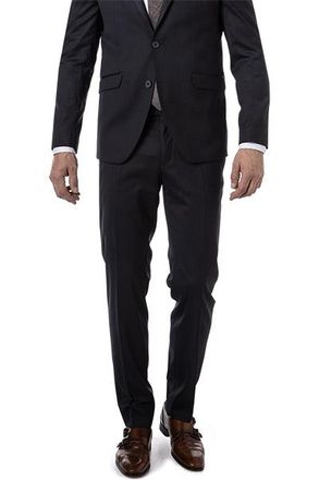 Daniel Hechter Herren Hose blau Schurwoll-Stretch