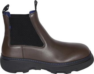 Burberry Homme, Chaussures, Brun, Taille: 45 EU Bottes Cheville Marron pour Homme