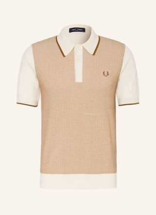 Fred Perry Strick-Poloshirt beige