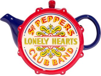 Half Moon Bay The Beatles Sgt Pepper Drum Shaped Teapot