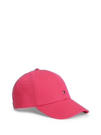 Tommy Hilfiger Baseball Cap TOMMY HILFIGER TH FLAG COTTON 6 PANEL CAP, Herren, eccentric magenta, Web, Baumwolle, Caps, Klemmverschluss, Logopr&auml;gung UNISEX