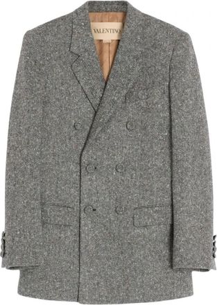 Valentino Garavani Zweireihiger Blazer - - Jackets - Herren - Grau - XL