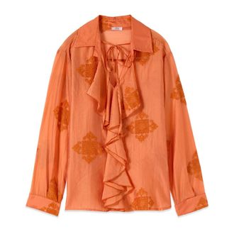 Oltre Damen, Blusen & Hemden, Orange, XSGr&ouml;&szlig;e