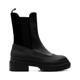 L'autre Chose Schwarze Stiefel f&uuml;r Frauen - - Shoes - Damen - Schwarzk - 37 1/2 EU