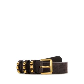 Valentino Garavani Femme, Accessoires, Brun, Taille: 85 CM Ceinture Flaneuse en Su&egrave;de 30 mm Valentino Garavani