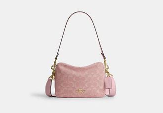 Coach Carey Umh&auml;ngetasche Aus Signature-Denim