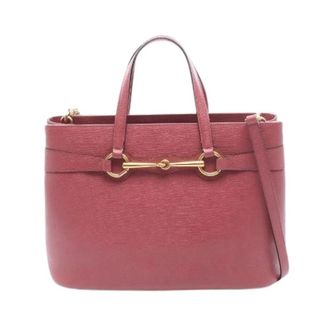 Gucci Pre-owned Horsebit Leather 2way Tote Bag - - Pre-owned - Damen - Rosa - ONE SIZE