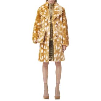 Burberry Womens Beige Lambskin Coat Clothing