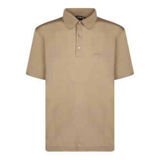 Ermenegildo Zegna Cotton Piqu&eacute; Polo Shirt - - Tops - Herren - Beige - 2XL