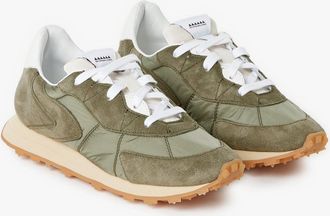 RUN OF Baskets en cuir m&eacute;lang&eacute;