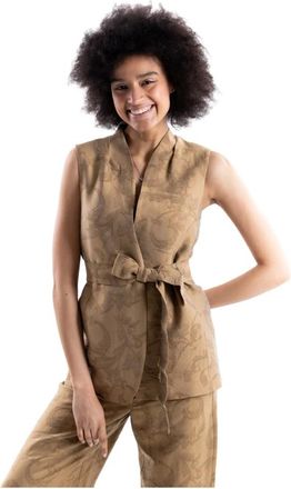 Marella Femme, Vestes, Beige, Taille: 40 FR Mlifilovia Gilet