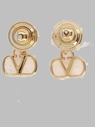 Valentino Garavani VLogo Signature Strass Earrings - Gold