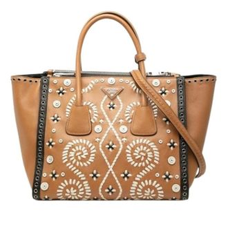Prada Pre-owned Vintage Tote Bag - Femme - Pre-owned - Brun - Taille: ONE Size