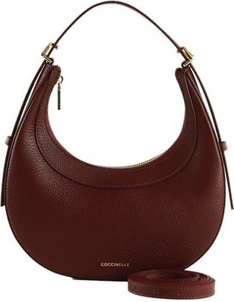 Coccinelle Cuir sac à main sac à épaule Whisper Grained Leather Mini Bag Ribes framboise