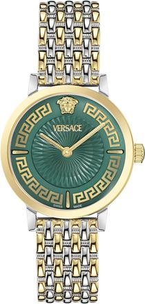 Versace Uhr - Quarz-Analoguhr Greca Fortuna (Wc-0A) - Gr. unisize - in Silber - für Damen