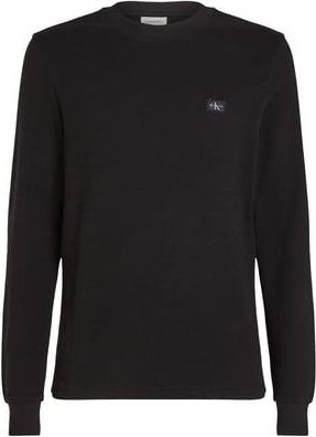 Calvin Klein T-shirt gaufr&eacute; manches longues