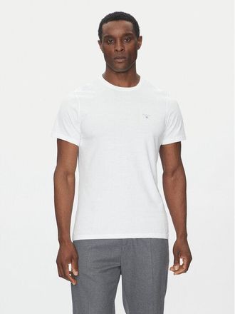 Barbour T-Shirt Tartan MTS0670WH11 Wei&szlig; Tailored Fit
