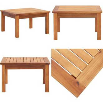 vidaXL Garten-Couchtisch 60x60x36 cm Massivholz Akazie - Gartentisch - Holztisch - Akazienttisch - Outdoortisch - Balkontisch - Home & Living